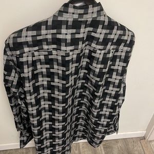 Alfani | Shirts | Mens Alfani Geometric Pattern Ls Dress Shirt L | Poshmark